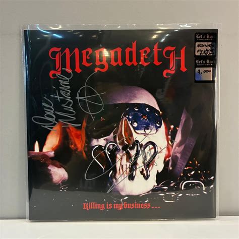 Megadeth Killing Is My Business Autografado Lets Rock Store