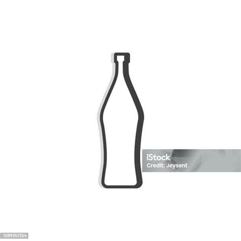 버머스 병 라인 간단한 템플릿 격리된 개체입니다 알코올 기관 바 레스토랑 술집 및 나이트 클럽에 대한 얇은 라인의 상징 어두운 윤곽선 흰색 배경에 플랫 일러스트 0명에 대한