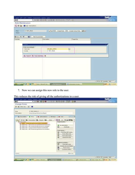 Authorisation Concept In Sap