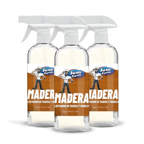Juan Capitán Madera Lustrador Y Limpiador Cítrico Para Muebles