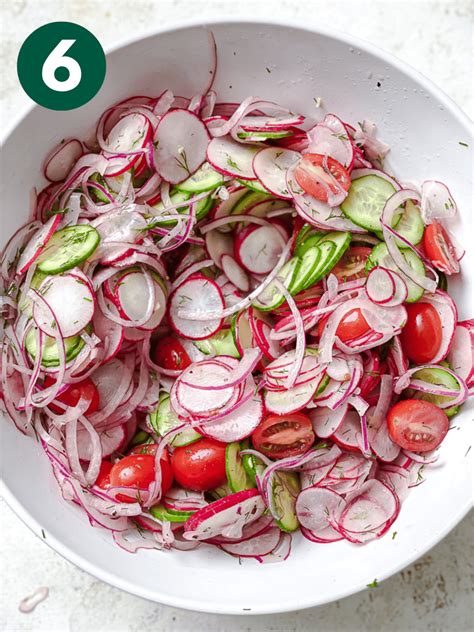 Cucumber Radish Salad Plant Based On A Budget