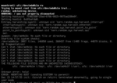 Server Doesnt Boot After Upgrading From 103 To 112 The Freebsd Forums