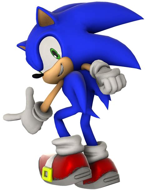 Sonic Adventure Sonic Pose Render By Nikfan01 On Deviantart