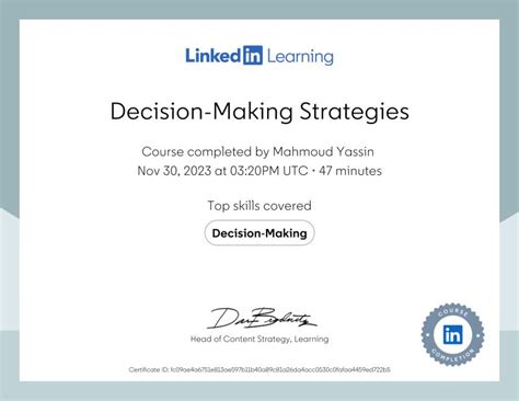 mahmoud yassin on linkedin certificate of completion