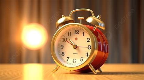 알람 시계의 현실적인 3d 렌더링 시계 3d 아날로그 시계 시간 3d 배경 일러스트 및 사진 무료 다운로드 Pngtree