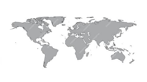 A Gray World Map With A Gray Background And The Words Grey On It