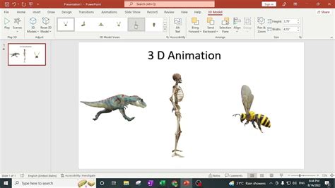 How To Add 3d Model In Powerpoint Slide Youtube