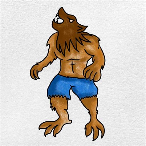 Simple Werewolf Drawings How To Draw A Werewolf Easy Drawings