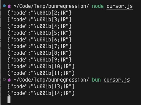 Bun Hangs After 2 Lines Of Output Repro With Ansi Stdoutstdin Query · Issue 6461 · Oven Sh