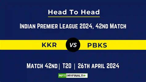 Kkr Vs Pbks Player Battle Head To Head Player Records Stats Ipl 2024