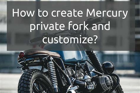 How To Create Mercury Private Fork And Customize MLJAR Studio The