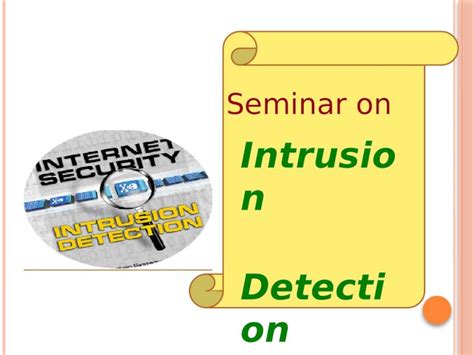 Pptx Intrusion Detection Systemids Dokumentips