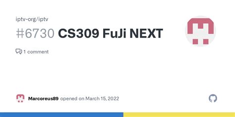 CS309 FuJi NEXT Issue 6730 Iptv Org Iptv GitHub
