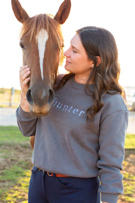 Grey Hunter Sweatshirt Blue Ombre Huston X Ellany
