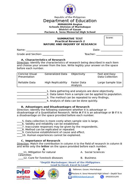 Summative Test Pr2 Q11 Pdf