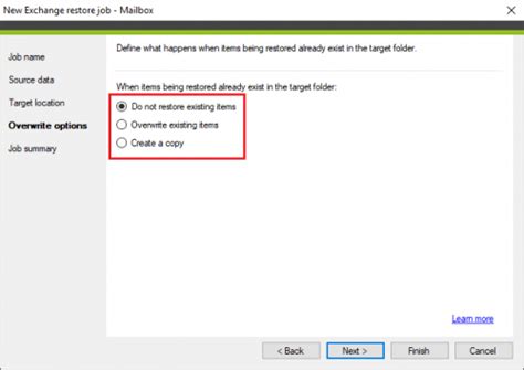 Restoring Backed Up Data Restoring Exchange Backup CodeTwo Backup User S Manual