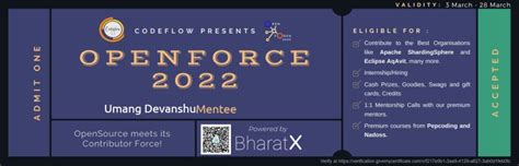 umang devanshu on linkedin codeflow bharatx openforce2022