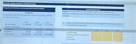 Solved Formula Divide Absolute Cell Referencing