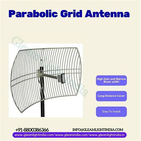 Outdoor Aluminium Parabolic Grid Antenna 24 Dbi 700 2700 Mhz At