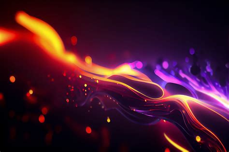 Abstract Liquid Light Wave Background Bright Liquid Lights Dark