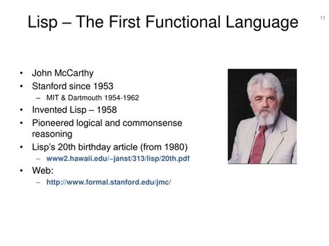 Ppt Lisp And Functional Languages Powerpoint Presentation Free