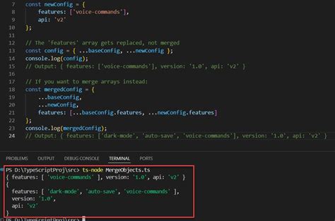 Merge Objects In Typescript