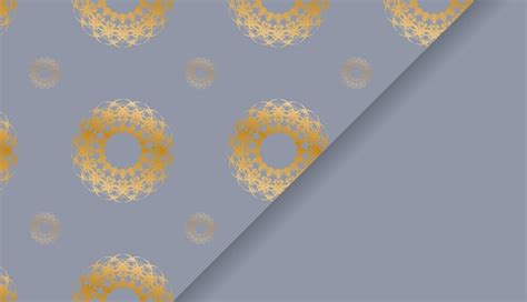 Premium Vector Gray Banner With Greek Gold Pattern And Space For Logo