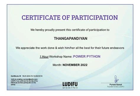 Thangapandiyan A On Linkedin Python Ludifu Pythonprogramming