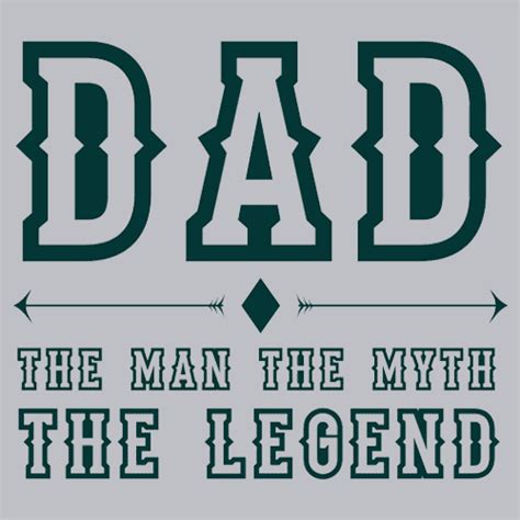 Dad The Man The Myth The Legend T Shirt Tees Fathers Day Flash Sale