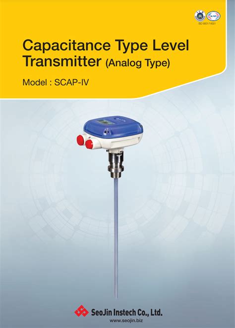 Buy Capacitance Type Level Transmitter Analog Type Scap Iv From Seojin Instech Co Ltd South