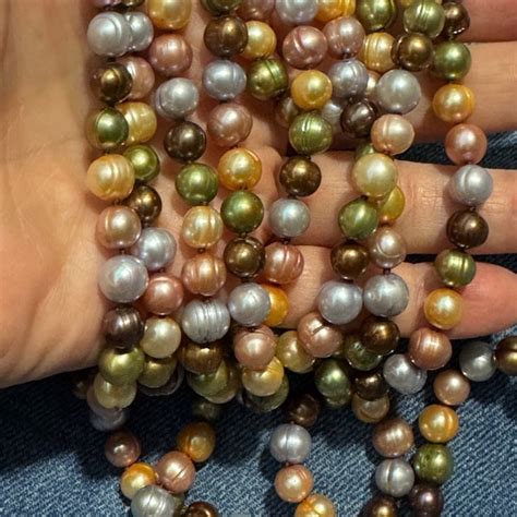 Jewelry Stunning Multicolored 10 Inches Cultured Pearls Poshmark
