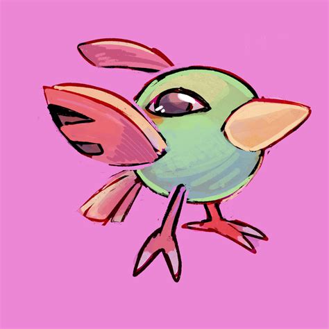 0177 Natu Pokemon Daily Sticker Kurapixel