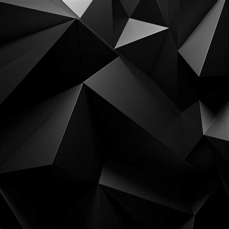 premium photo geometric black background abstract 4k dark tone black
