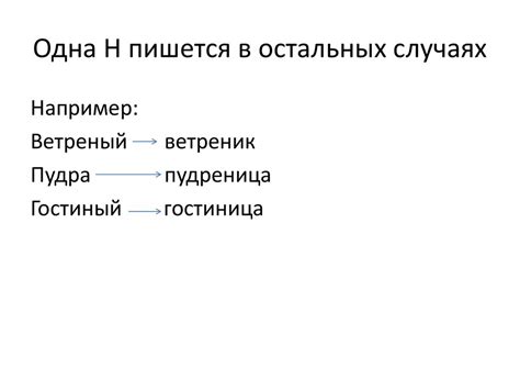 Правописание Н и НН в именах существительных Online Presentation