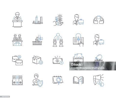 세금 최적화 라인 아이콘 컬렉션입니다 공제 크레딧 면제 수당 감가상각 손실 최소화 벡터 및 선형 그림 계획 전략 반품 개요 표지판 세트 0명에 대한 스톡 벡터 아트 및 기타