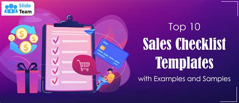 Top 10 Sales Checklist Templates With Examples And Samples