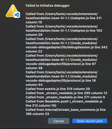 Macos Error Failed To Initialize Debugger · Issue 96 · Vshaxehashlink Debugger · Github