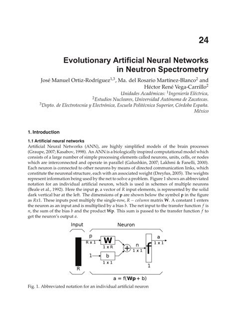 Pdf Evolutionary Artificial Neural Networks In Neutron Spectrometry