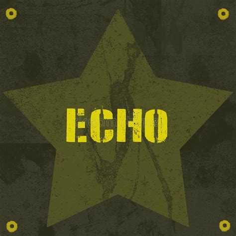 Us Military Phonetic Alphabet Letter E Echo Sepecial Force