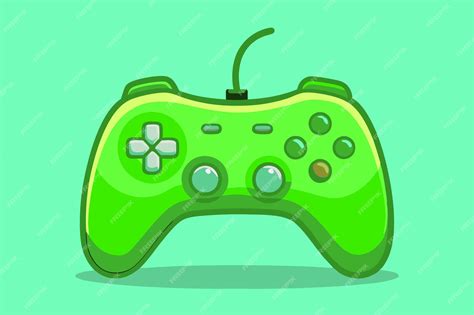A Green Game Controller With A Green Controller On The Top Premium Ai