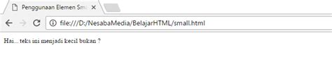 Penggunaan Elemen Superscript Subscript Small Dan Marked Text Di Html