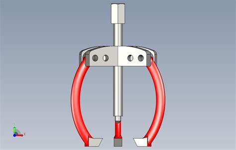 轴承拉拔器 Inventor 模型图纸免费下载 懒石网