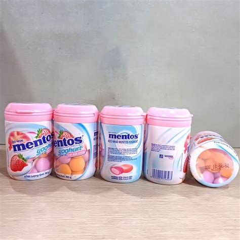 Wholesale Mentos Candy Chewy Yogurt Peach Strawberry 90g Best