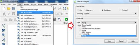 Import Mysql Data To Qgis With A Plugin Geographic Information