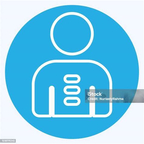 아이콘 자세 정형 외과 기호와 관련이 있습니다 파란 눈 스타일 심플한 디자인 편집 가능 간단한 그림 가리키기에 대한 스톡 벡터