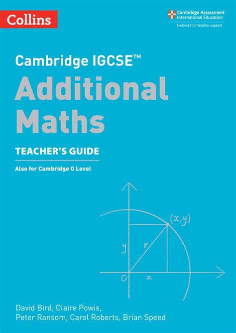 Collins Cambridge Igcse™ Cambridge Igcse™ Additional Maths Teachers Guide Bol