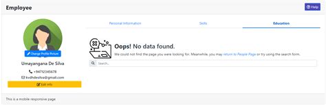 GitHub KavidiDeSilva HRSystem Responsive For A Responsive HR System This Employee Profile