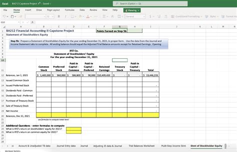 Solved Excel BA Capstone Project ² Saved File Hame Chegg com
