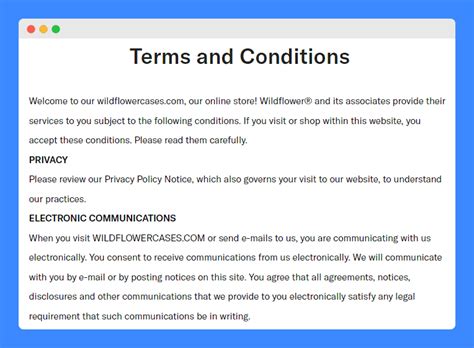 Free Terms And Conditions Template And Examples Terms And Conditions