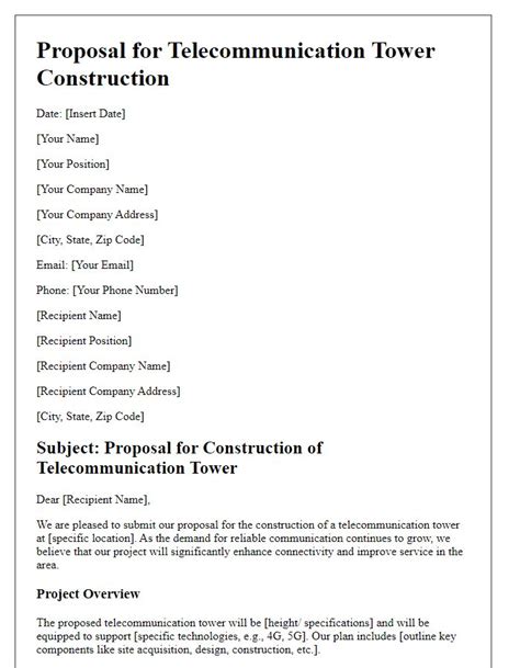 Letter Template For Telecommunication Tower Permits Free Samples In Letter Template For Telecommunication Tower Permits Free Samples In